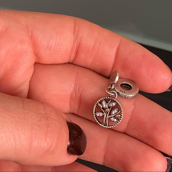 Pandora | Jewelry | Pandora Sparkling Family Tree Dangle Charm | Poshmark